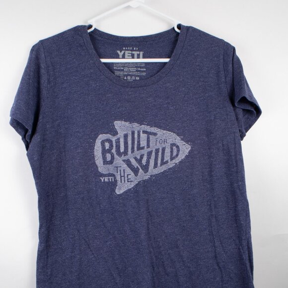 Yeti | Tops | Yeti Shirt Scoop Womens Tshirt Short Sleeve Large Blue ...
